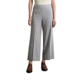 Marc O'Polo MARC O'POLO Damen Chinohose "aus Flanell-Twill", grau, Gr. 36, unifarben, Obermaterial: 63% Polyester, 34% Viskose, 3% Elasthan, Hosen