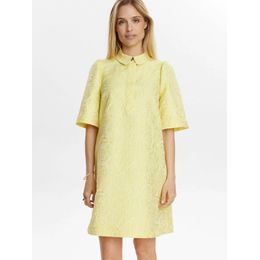 N&uuml;mph N&Uuml;MPH Damen Jerseykleid "N&uuml;mph Dress NUVILSA", gold, Gr. 40, Obermaterial: 98% Polyester, 2% Elasthan, Kleider