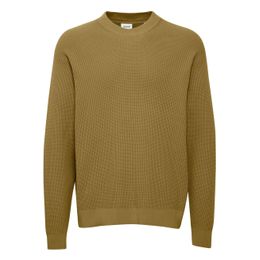 !Solid SOLID Herren Strickfleece-Pullover "Strickpullover SDHami", gr&uuml;n, Gr. M, Obermaterial: 70% Baumwolle CO. 30% Nylon NY., Pullover