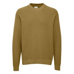 !Solid SOLID Herren Strickfleece-Pullover "Strickpullover SDHami", gr&uuml;n, Gr. M, Obermaterial: 70% Baumwolle CO. 30% Nylon NY., Pullover