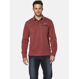 Babista Herren Langarm-Poloshirt "Langarm-Poloshirt VITORIO", rot, Gr. M, Obermaterial: 60% Baumwolle CO. 40% Polyester COOLMAX PES(Coolmax)., Shirts