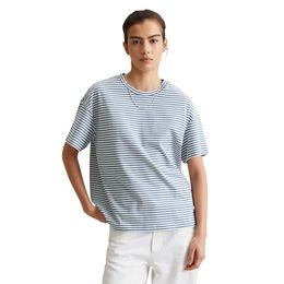 Marc O'Polo Damen T-Shirt, bunt, Gr. S, MARC O'POLO DENIM, Single Jersey, Obermaterial: 100% Baumwolle, Shirts, geringelt, Rundhals, relaxed fit