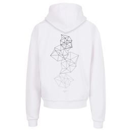 F4NT4STIC Herren Kapuzenpullover "Geometrics Abstract", wei&szlig;, Gr. XL, Obermaterial: 100% Baumwolle, Pullover, Print