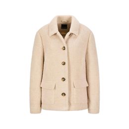 GOLDNER Damen Kurzjacke "Jacke in flauschiger Qualität mit Lurex"beige, Gr. 42, Obermaterial: 79% Polyester PES. 19% Polyamid PA. 2% metallisierte