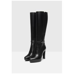 Nero Giardini Damen High-Heel-Stiefel "Nero Giardini Stiefel Leder", Gr. 40, schwarz, Leder, Schuhe