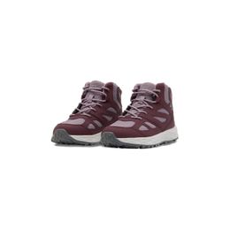 Jack Wolfskin Kinder Wanderschuh "WOODLAND 2 TEXAPORE MID K", Gr. 35, lila, Synthetik, Textil, Schuhe, Wasserdicht, Trekkingschuh