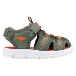 Kangaroos Kinder Sandale "K-Mini", Gr. 24, gr&uuml;n, Synthetik, Textil, Schuhe