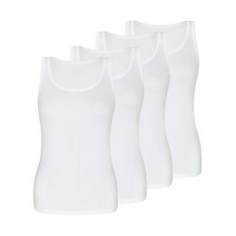 Sassa Mode SASSA Damen Achseltop "4er Sparpack Top LOVELY SKIN", Gr. 46, wei&szlig;, Obermaterial: 95% Modal CMD. 5% Elasthan EL., Unterhemden