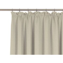 Vorhang WIRTH, B:132cm H:145cm, braun, Jacquard, Baumwolle, Polyester, Wohnzimmer, Gardinen, "Torbole"