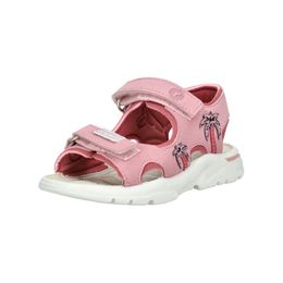 Ricosta Kinder Riemchensandalette "Ricosta Sandalen Lederimitat/Textil", Gr. 27, rosa, Lederimitat, Textil, Schuhe