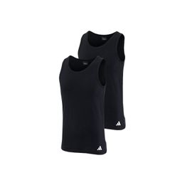 Herren Unterhemd "Unterhemd Tank Top Active Flex Cotton 2PK 2er Pack", schwarz, Gr. XL, adidas originals, Obermaterial: 95% Baumwolle CO. 5% Elasthan