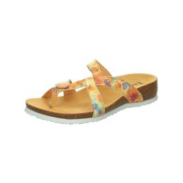 Think! THINK Damen Zehentrenner "Think Zehensteg Leder", Gr. 42, bunt, Leder, Schuhe
