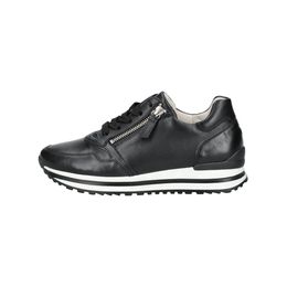 Gabor COMFORT Damen Sneaker "Gabor Comfort Sneaker Nappaleder", Gr. 39, schwarz, Nappaleder, Schuhe