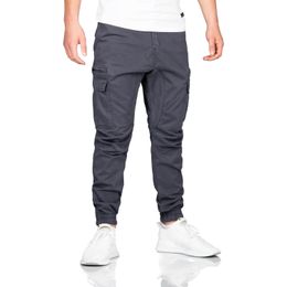 Herren Cargohose "ASGiacomi", grau, Gr. 31, Alessandro Salvarini, Obermaterial: 98% Baumwolle, 2% Elasthan, Hosen, mit Rei&szlig;verschluss Beintaschen