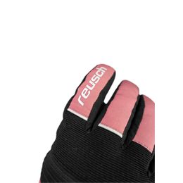 Reusch M&auml;dchen Skihandschuhe "Benji R-TEX XT Junior"schwarz, ros&eacute;, Gr. 4, unifarben, 92% Polyester, 6% Lederimitat, 2% Elasthan, Handschuhe, mit