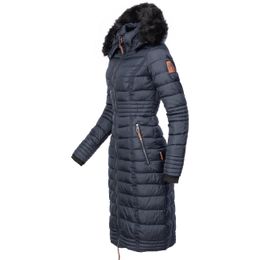 Navahoo Damen Wintermantel "Umay", blau, Gr. XL, clean, Oberstoff: 100% Polyester; Futter: 100% Polyester; Wattierung: 100% Polyester; &Auml;rmelfutter: