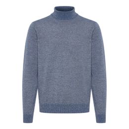 Blend Herren Strickfleece-Pullover "Strickpullover BHBruton V-neck", blau, Gr. S, Obermaterial: 100% Polyester PES., Pullover