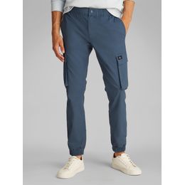 Herren Cargohose "SKINNY CARGO", blau, Gr. 36, Calvin Klein Jeans, unifarben, Web, Obermaterial: 97% Baumwolle, 3% Elasthan, Hosen, mit
