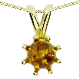 OSTSEE-SCHMUCK Damen Kette mit Anh&auml;nger "OSTSEE-SCHMUCK Kette mit Anh&auml;nger Ilke Kette mit Anh&auml;nger Ilke", 42cm, Gelbgold 333, L: 42, gold, Gelbgold
