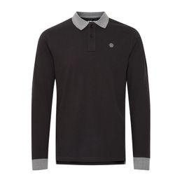 Blend Herren Langarm-Poloshirt "Langarm-Poloshirt BHRalle", grau, Gr. M, Obermaterial: 100% Baumwolle CO., Shirts