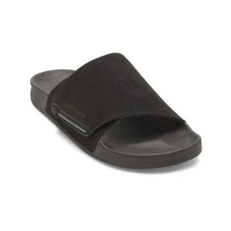 Quiksilver Herren Sandale "Rivi", Gr. 12, schwarz, Obermaterial: Wildleder, Au&szlig;ensohle: Gummi., Schuhe