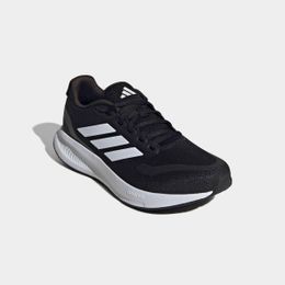 Herren Laufschuh "RUNFALCON 5", adidas Performance, Gr. 48, schwarz-wei&szlig;, Synthetik, Textil, Schuhe