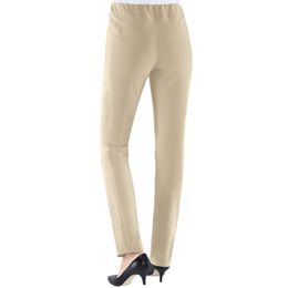 Stehmann Damen Dehnbund-Hose, beige, Gr. 195, unifarben, 72% Viskose, 25% Polyamid, 3% Elasthan, Hosen