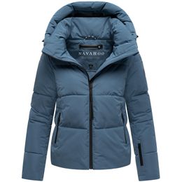 Navahoo Damen Steppjacke "Frostherz XIV", blau, Gr. S, Obermaterial: 100% Polyester, Innenfutter: 100% Polyester, Wattierung: 100% Polyester,