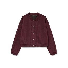 V&eacute;ro Moda VERO MODA Damen Strickjacke "VMJANNI LS BOMBER JRS GA", rot, Gr. XS, unifarben, Strick, Obermaterial: 98% Polyester, 2% Elasthan, Strickjacken