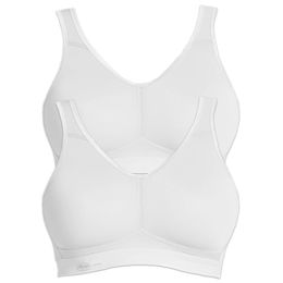 Anita Damen Sport-BH "Sport BH light & firm", Gr. 70, wei&szlig;, Stoff, Obermaterial: 80% Polyamid PA. 20% Elasthan EL., BHs
