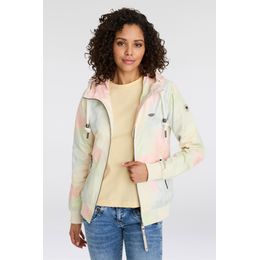 Ragwear Damen Funktionsjacke "NUGGIE OMBRE O", bunt, Gr. L, kontrastfarbene Details, mehrfarbig, Web, Obermaterial: 100% Polyester. Futter: 100%