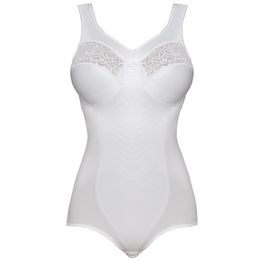 SuSa Damen Miederbody "Korselett ohne Bügel Classics", Gr. 105, weiß, Stoff, Obermaterial: 90% Polyamid PA. 10% Elasthan EL., Bodys