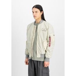 Bomberjacke Alpha Industries "MA-1 TTC Light", Herren, Gr. L, vintage wei&szlig;, Obermaterial: 100% Nylon, Futter: 100% Nylon, Jacken Bomberjacke