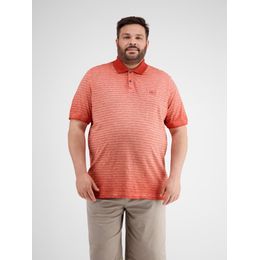 Lerros Herren Poloshirt "Lerros Gestreiftes Poloshirt in Gro&szlig;en Gr&ouml;&szlig;en", rot, Gr. XXXL, 100% Baumwolle, Shirts
