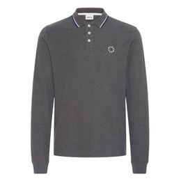 !Solid SOLID Herren Langarm-Poloshirt "Langarm-Poloshirt SDHangor", grau, Gr. XL, Obermaterial: 60% Baumwolle CO. 40% Polyester PES., Shirts