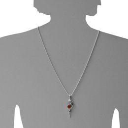 OSTSEE-SCHMUCK Damen Kette mit Anh&auml;nger "OSTSEE-SCHMUCK Kette mit Anh&auml;nger Fuchs Kette mit Anh&auml;nger Fuchs", 70cm, Silber 925 (Sterlingsilber), L: 45,