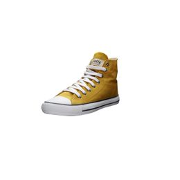 Ethletic Damen Sneaker "White Cap Hi Cut", Gr. 45, gelb, Obermaterial: 100% Baumwolle. Futter: 100% Baumwolle. Decksohle: 100% Baumwolle. Sohle: 100%