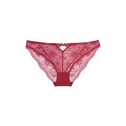 Dorina Damen Slip "Jemma BRIEF", Gr. XXXLrot, Obermaterial: 87% Polyamid, 13% Elasthan, Unterhosen, florale Spitze, Mesh, elastisch, feminin