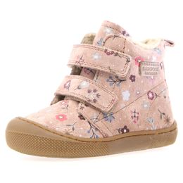 Naturino Baby Lauflernschuh "Wigghi", Gr. 26, rosa, Veloursleder, geblümt, Schuhe, Winterstiefel mit Blumenprint, Größenschablone zum Download