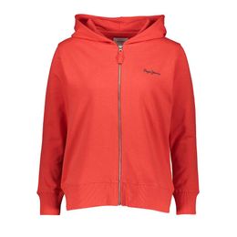 Pepe Jeans Sweatjacke in Rot - 73% | Gr&ouml;&szlig;e M | Damen-sweatshirts-jacken