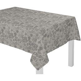 Tischdecke Adam, B:120cm L:120cm, schwarz, Bio-Baumwolle, Tischdecken, "Flower Cuv&eacute;e", aus 100% Bio-Baumwolle