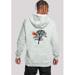 F4NT4STIC Herren Kapuzenpullover "Escape Discover the World Tree Birds", grau, Gr. L, Obermaterial: 65% Baumwolle, 35% Polyester, Pullover, Premium