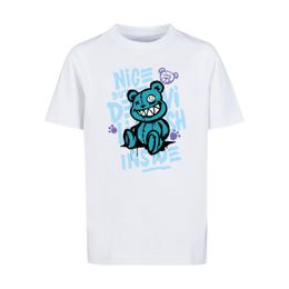 MisterTee Mädchen T-Shirt "MisterTee Herren Kids Nice But Devilish Tee"weiß, Gr. 158, bedruckt, 100% Baumwolle, Shirts