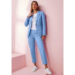 Heine Damen Hosenanzug, blau, Gr. 50, 97% Baumwolle, 3% Elasthan, Anz&uuml;ge