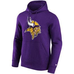 Fanatics Damen Kapuzenpullover "Fanatics Hoodie Minnesota Vikings Primary Logo Graphic", lila, Gr. M, 80% Baumwolle, 20% Polyester, Pullover