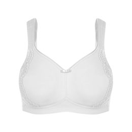 SuSa Damen Minimizer-BH "Minimizer ohne B&uuml;gel London", Gr. 80, wei&szlig;, Obermaterial: 76% Polyamid PA. 24% Elasthan EL., BHs