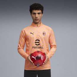 Puma Herren T-Shirt "AC Mailand Aufw&auml;rmoberteil Herren", rosa, Gr. S, bedruckt, Obermaterial: 100% Polyester, Shirts