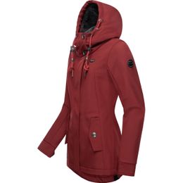Ragwear Damen Softshelljacke "Monadde Softshell", rot, Gr. XS, Obermaterial: 97% Polyester, 3% Elasthan; Innenfutter: 100% Polyester, Jacken,