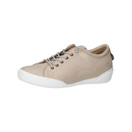Hush Puppies Damen Sneaker "Hush Puppies Sneaker Leder", Gr. 37, beige, Leder, Schuhe