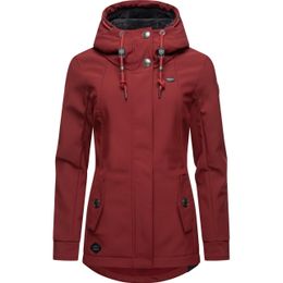 Ragwear Damen Softshelljacke "Monadde Softshell", rot, Gr. XS, Obermaterial: 97% Polyester, 3% Elasthan, Innenfutter 100% Polyester, Jacken,